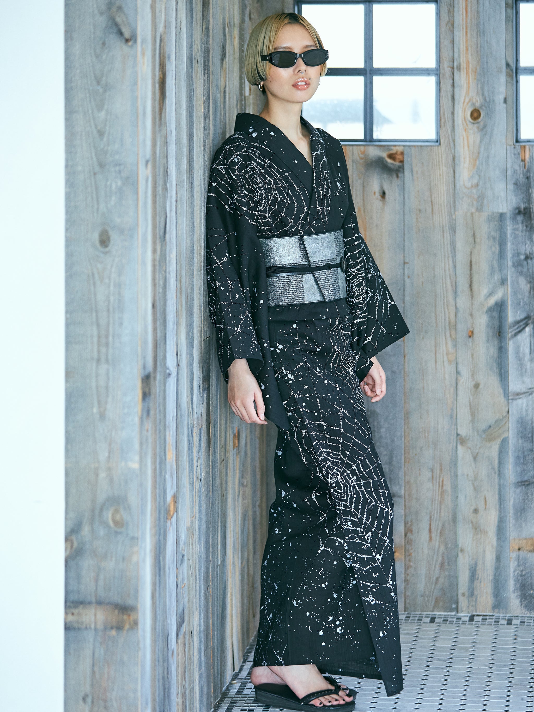 浴衣｜銀河蜘蛛ノ巣図（KAPUKI × 西岡ペンシル