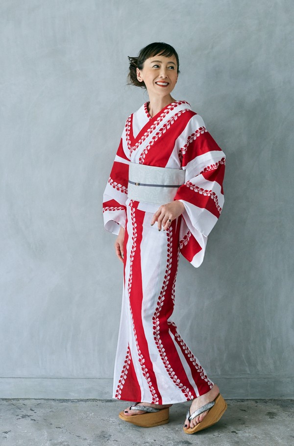 立涌藤 赤（KAPUKIオリジナル）：浴衣